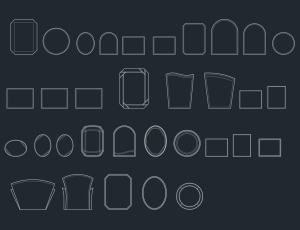 Free Mirror CAD Block DWG Download for AutoCAD Drawings