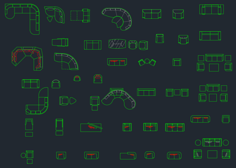 Sofa CAD Block Free Download – DWG AutoCAD Drawing File