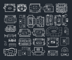 Living Room Furniture CAD Blocks: Free DWG Files for AutoCAD