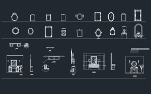 Mirrors CAD Blocks: Free DWG Files for AutoCAD Drawings