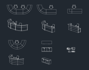 Reception Desk CAD Block DWG File | AutoCAD Drawing Download