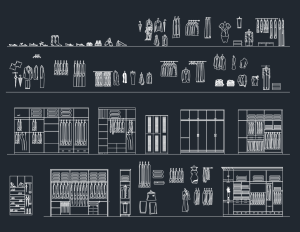 Wardrobe CAD Block DWG File Download for AutoCAD Design